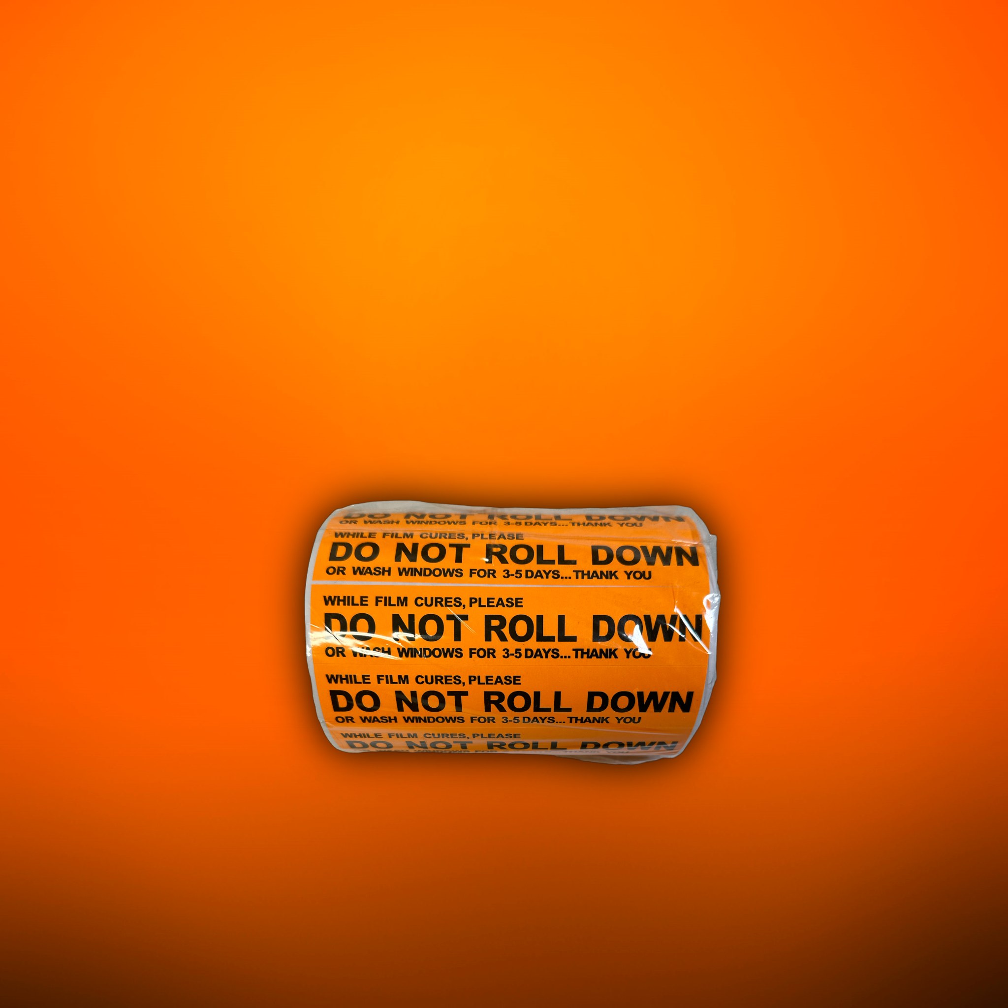"Do Not Roll Down" Stickers – Geoshield Window Films