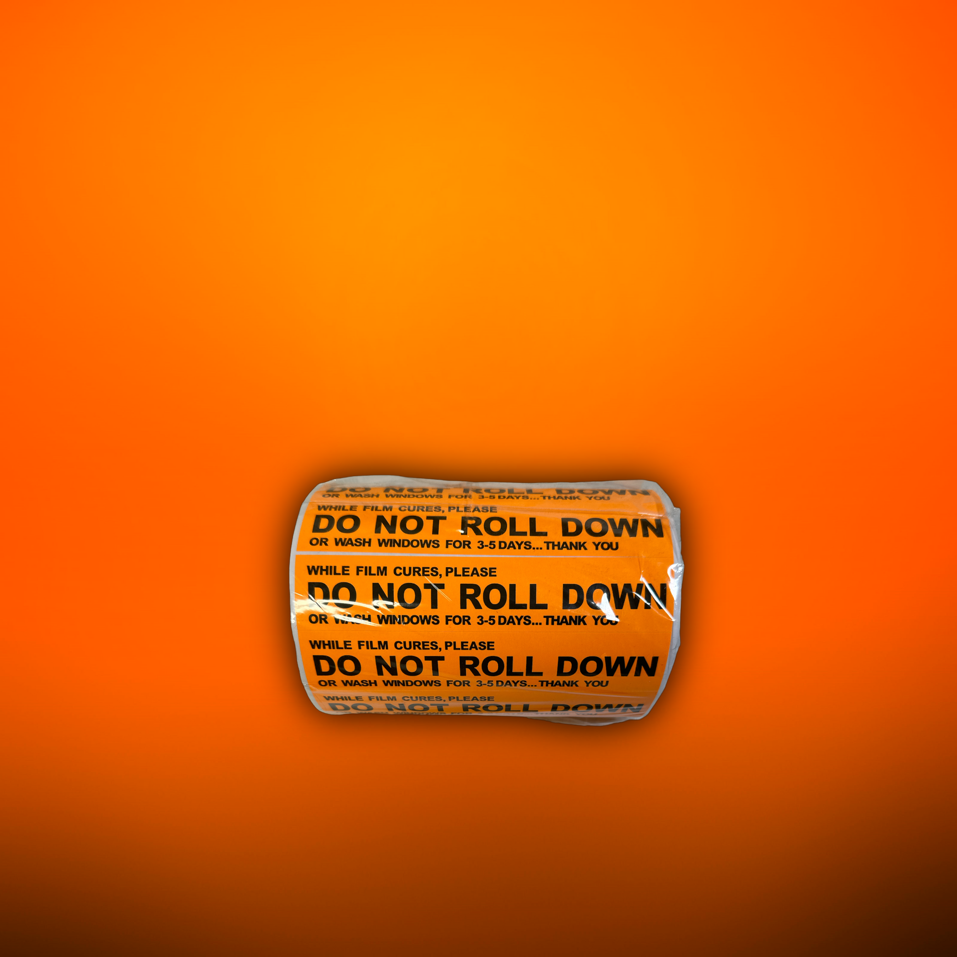 "Do Not Roll Down" Stickers – Geoshield Window Films