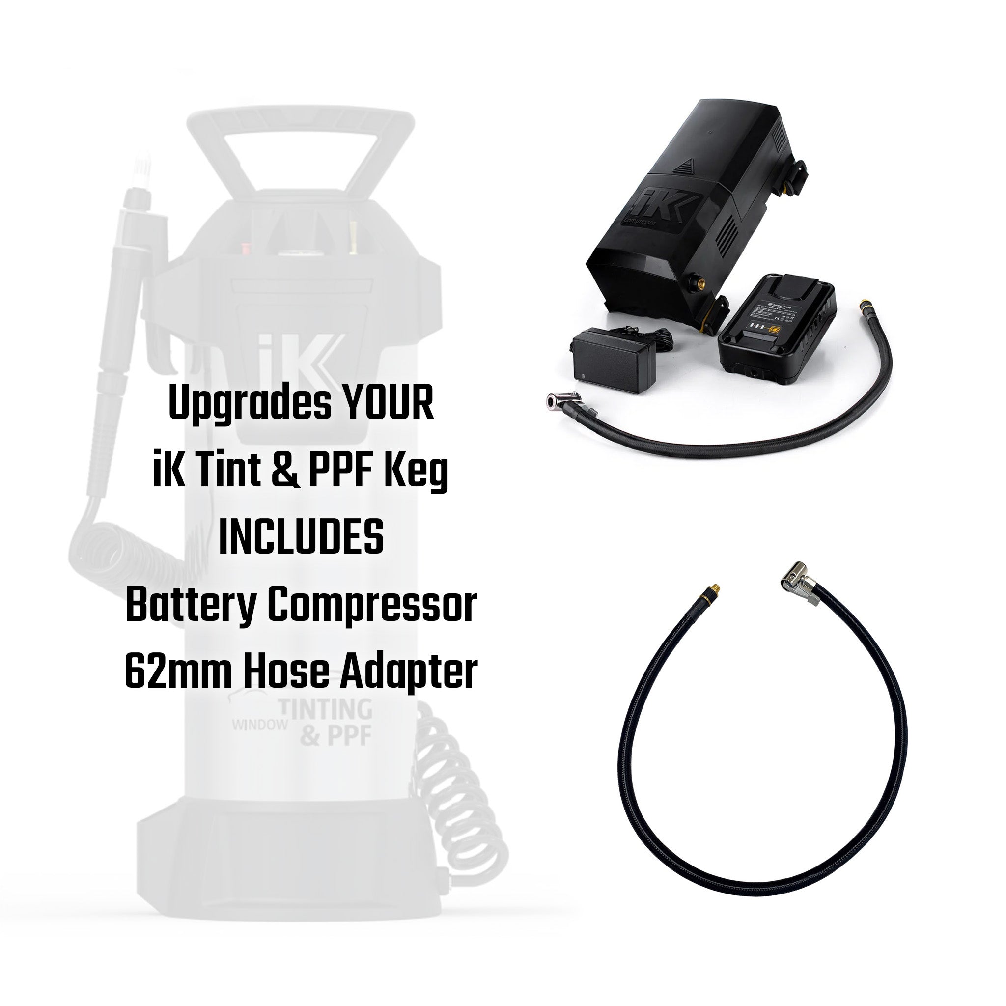 Powered Upgrade Kit for iK Window Tint & PPF Keg – Geoshield Window Films